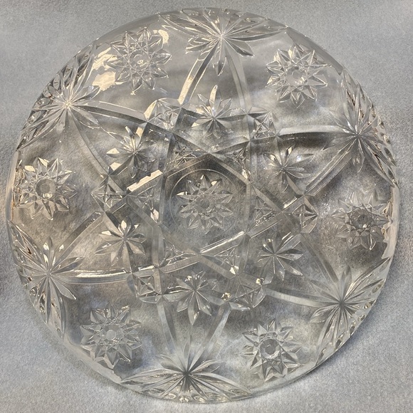 Anchor Hocking | Dining | Anchor Hocking Crystal Platter Saw Tooth ...